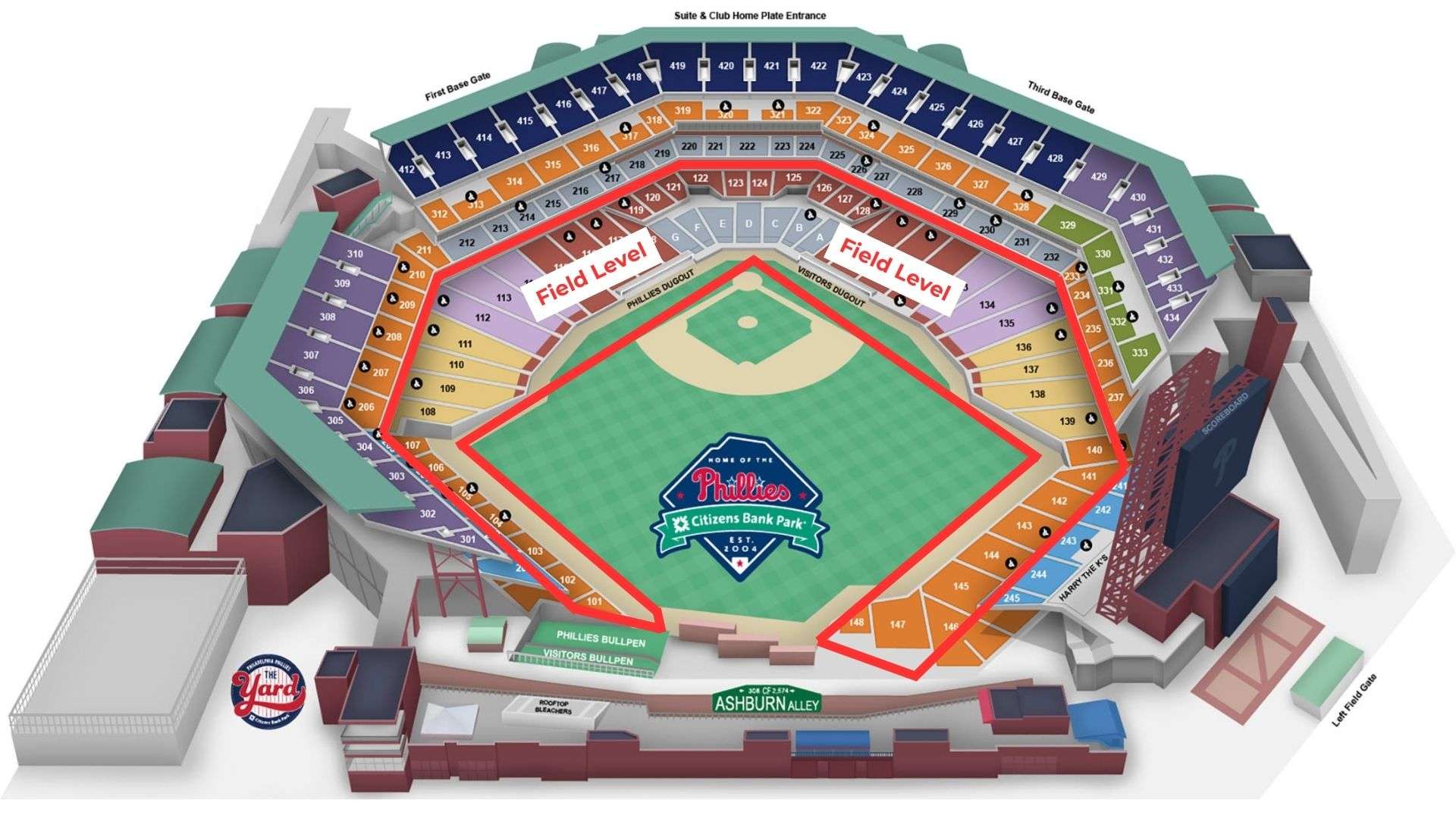 The Best Seats for the Philadelphia Phillies at Citizens Bank Park