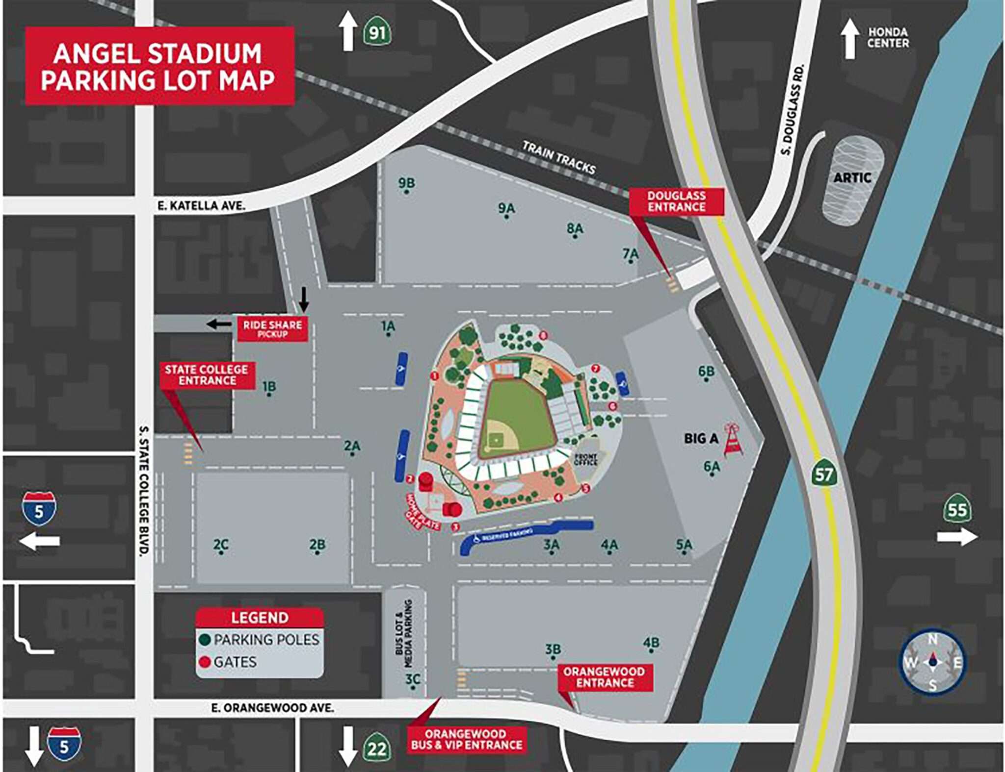 The Best Seats for the Los Angeles Angels at Angel Stadium of Anaheim