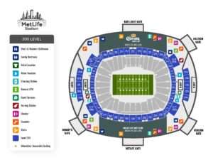 The Best Seats For New York Giants And New York Jets At MetLife Stadium