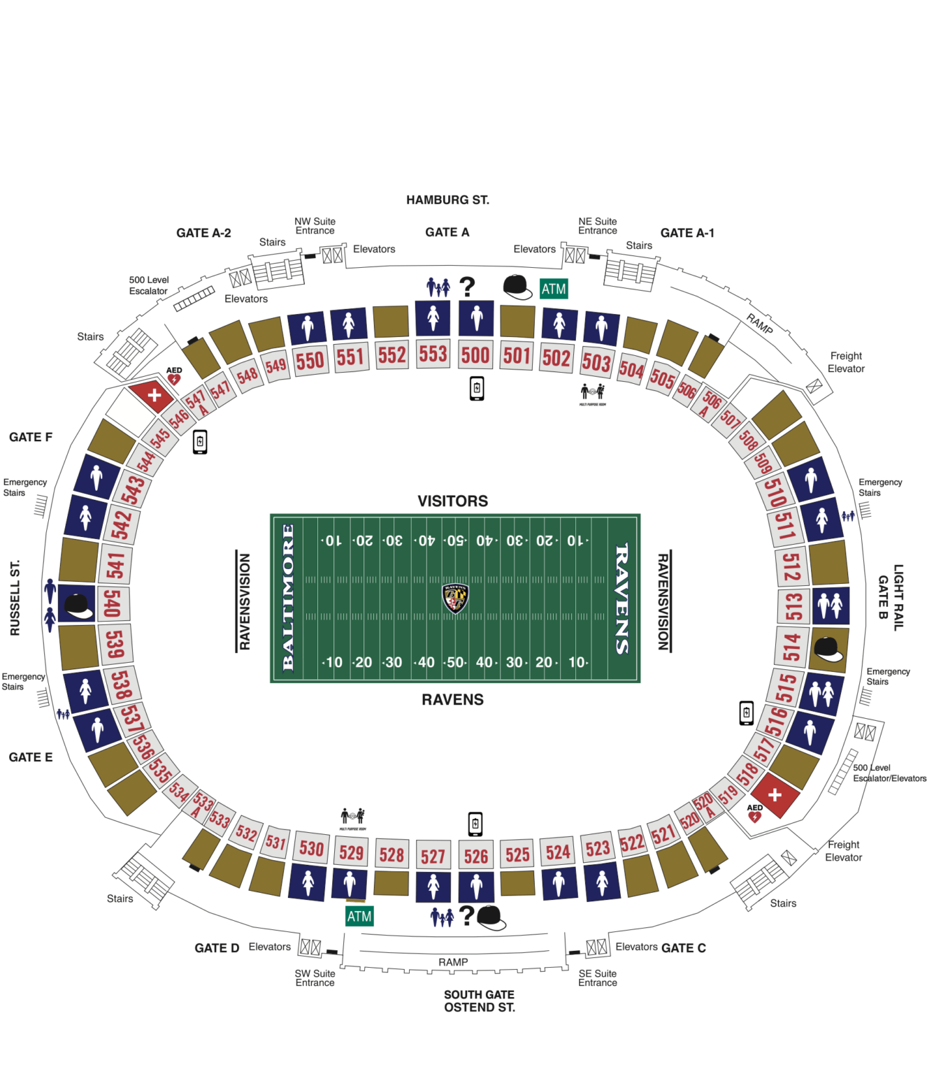 The Best Seats for Baltimore Ravens at M&T Bank Stadium - SeatSecrets