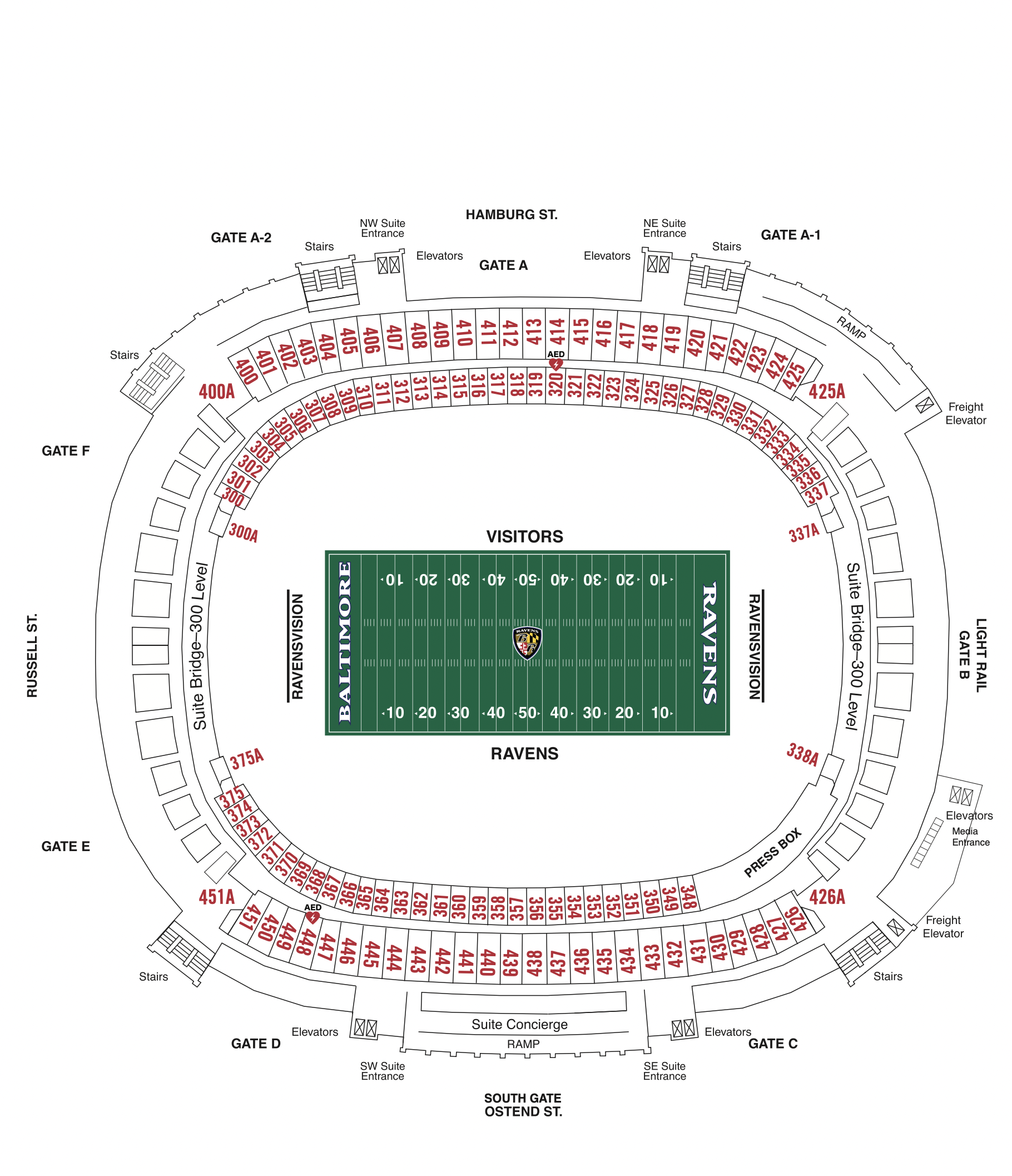 The Best Seats for Baltimore Ravens at M&T Bank Stadium - SeatSecrets