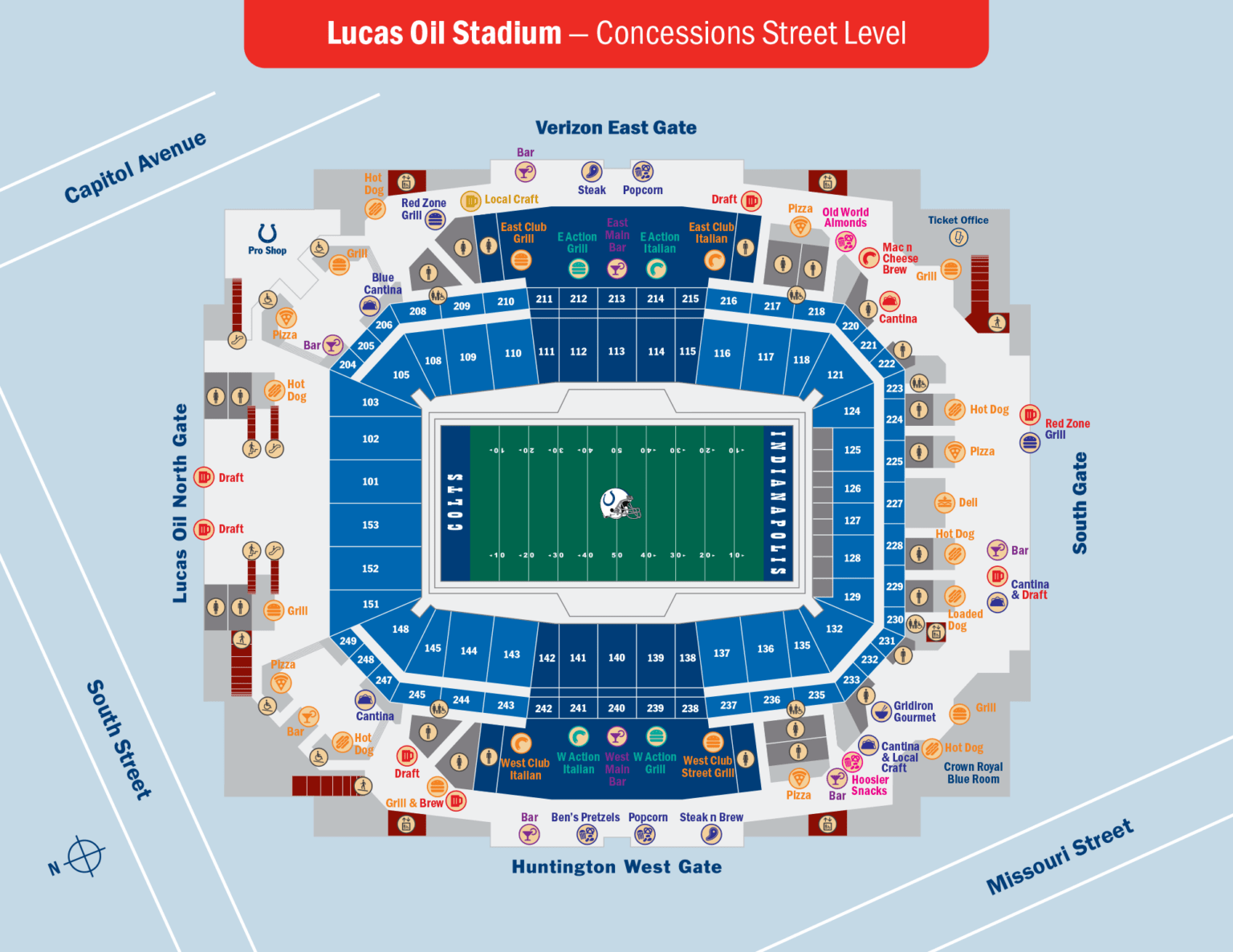 The Best Seats for Indianapolis Colts at Lucas Oil Stadium