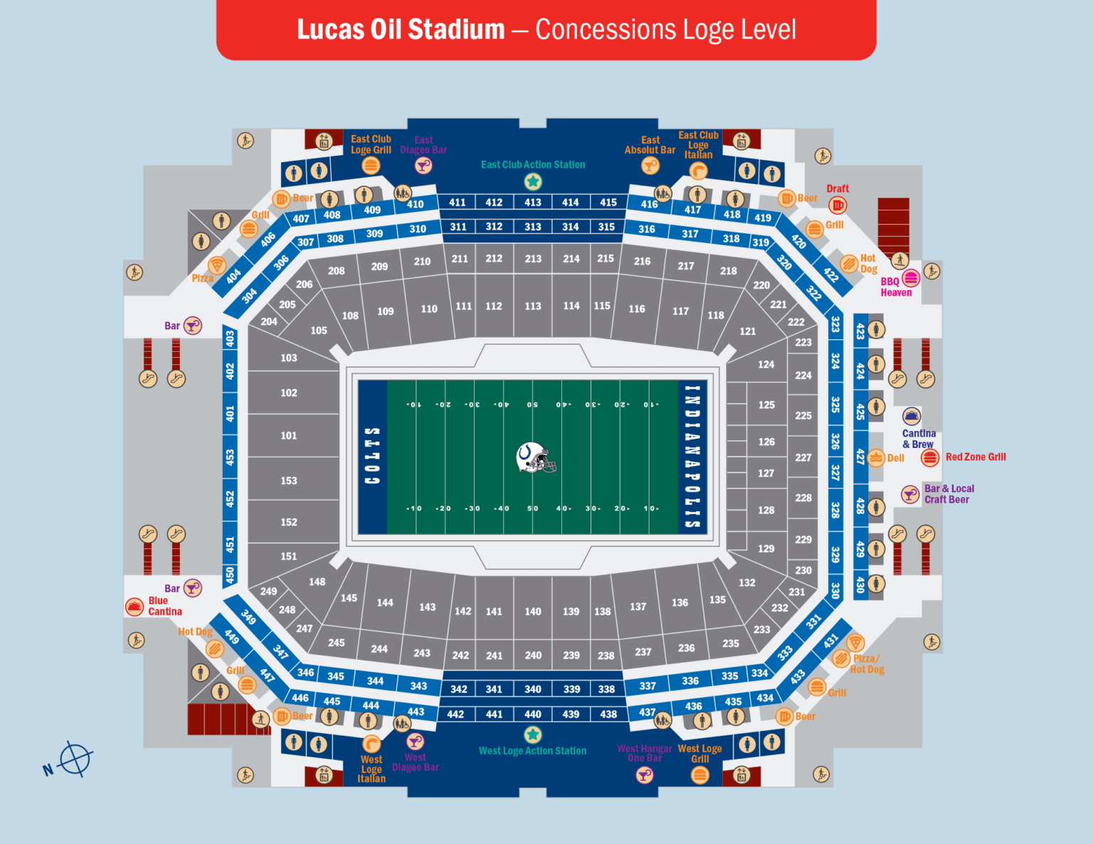 The Best Seats for Indianapolis Colts at Lucas Oil Stadium