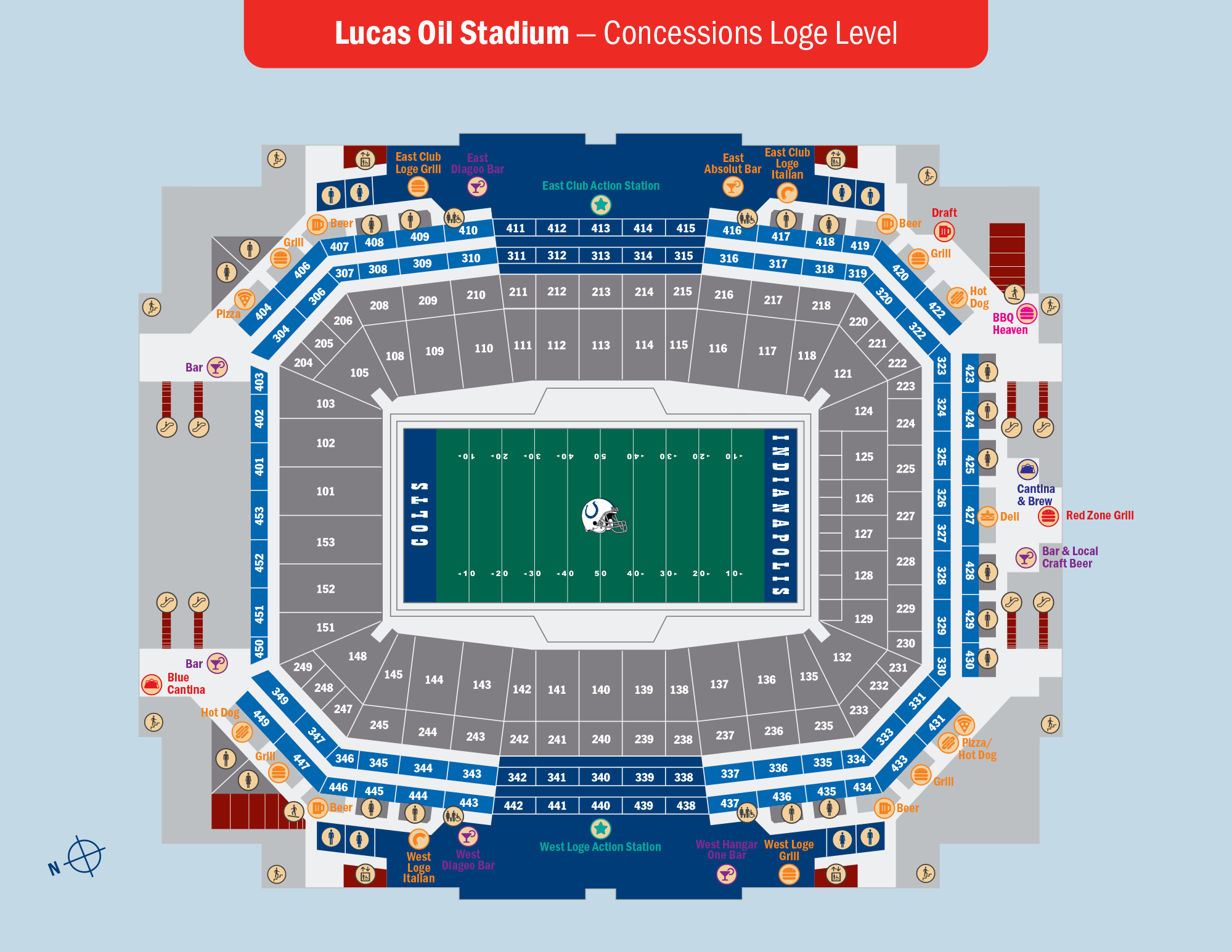 The Best Seats for Indianapolis Colts at Lucas Oil Stadium
