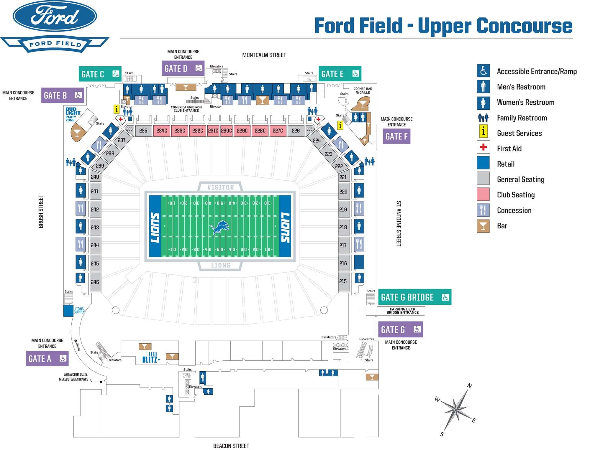 The Best Seats for Detroit Lions at Ford Field