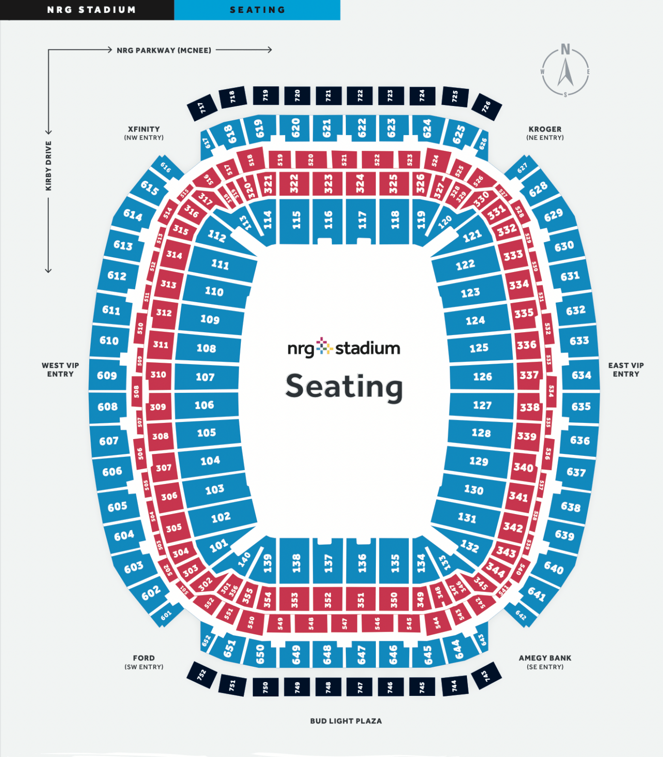 The Best Seats for The Houston Texans at NRG Stadium