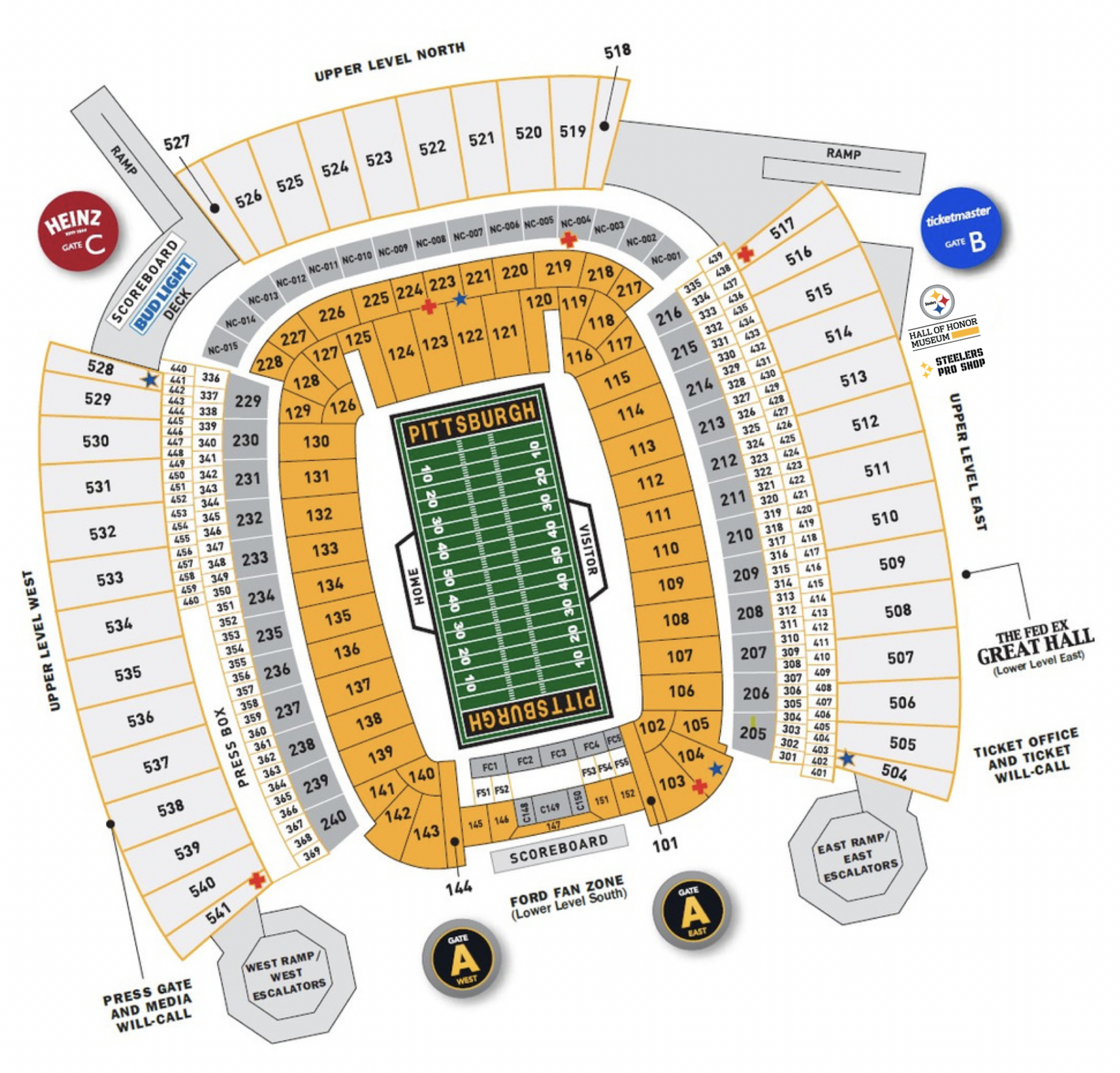 The Best Seats for Pittsburgh Steelers at Acrisure Stadium