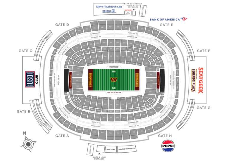 The Best Seats for Washington Commanders at Northwest Stadium