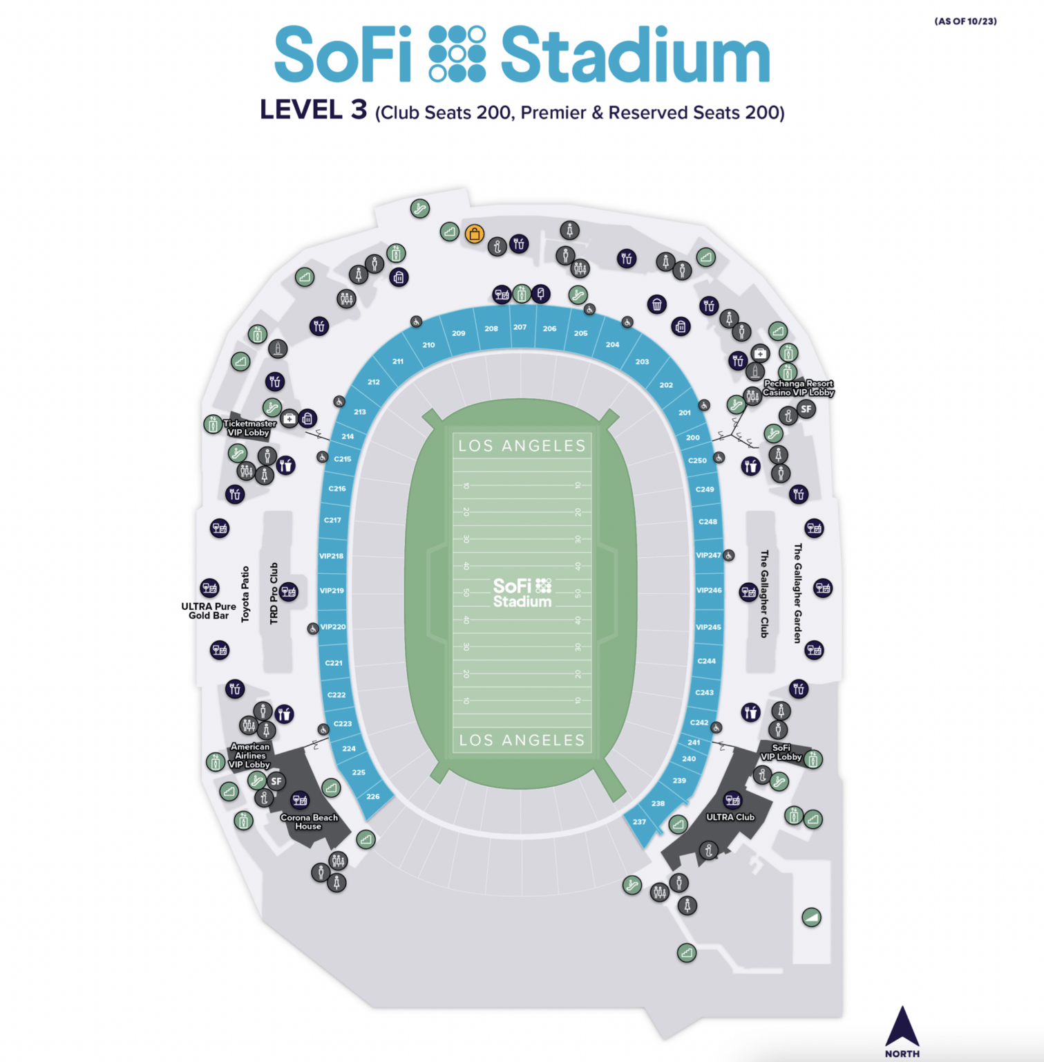 The Best Seats for Los Angeles Rams and Los Angeles Chargers at SoFi ...