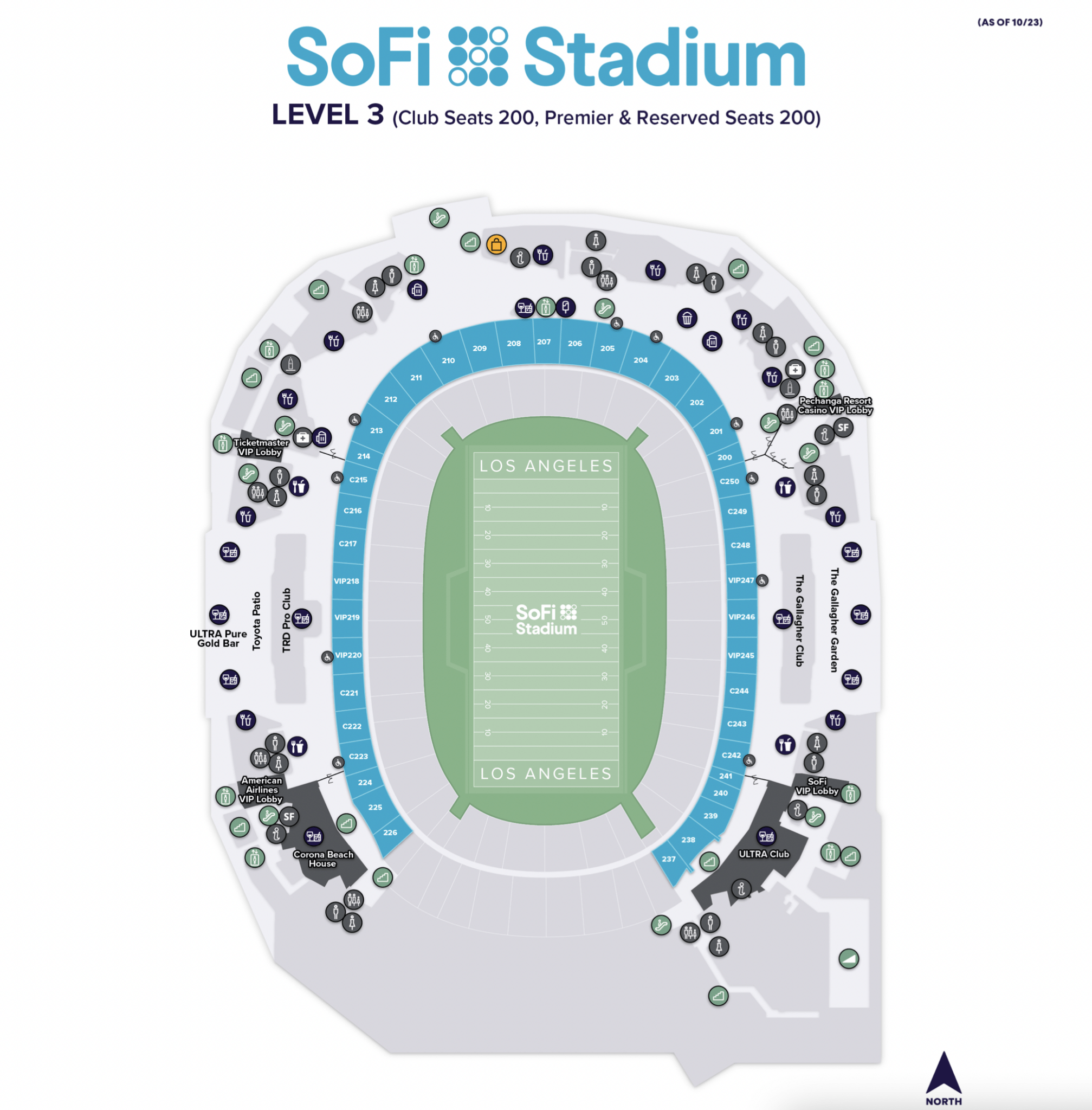 The Best Seats for Los Angeles Rams and Los Angeles Chargers at SoFi ...