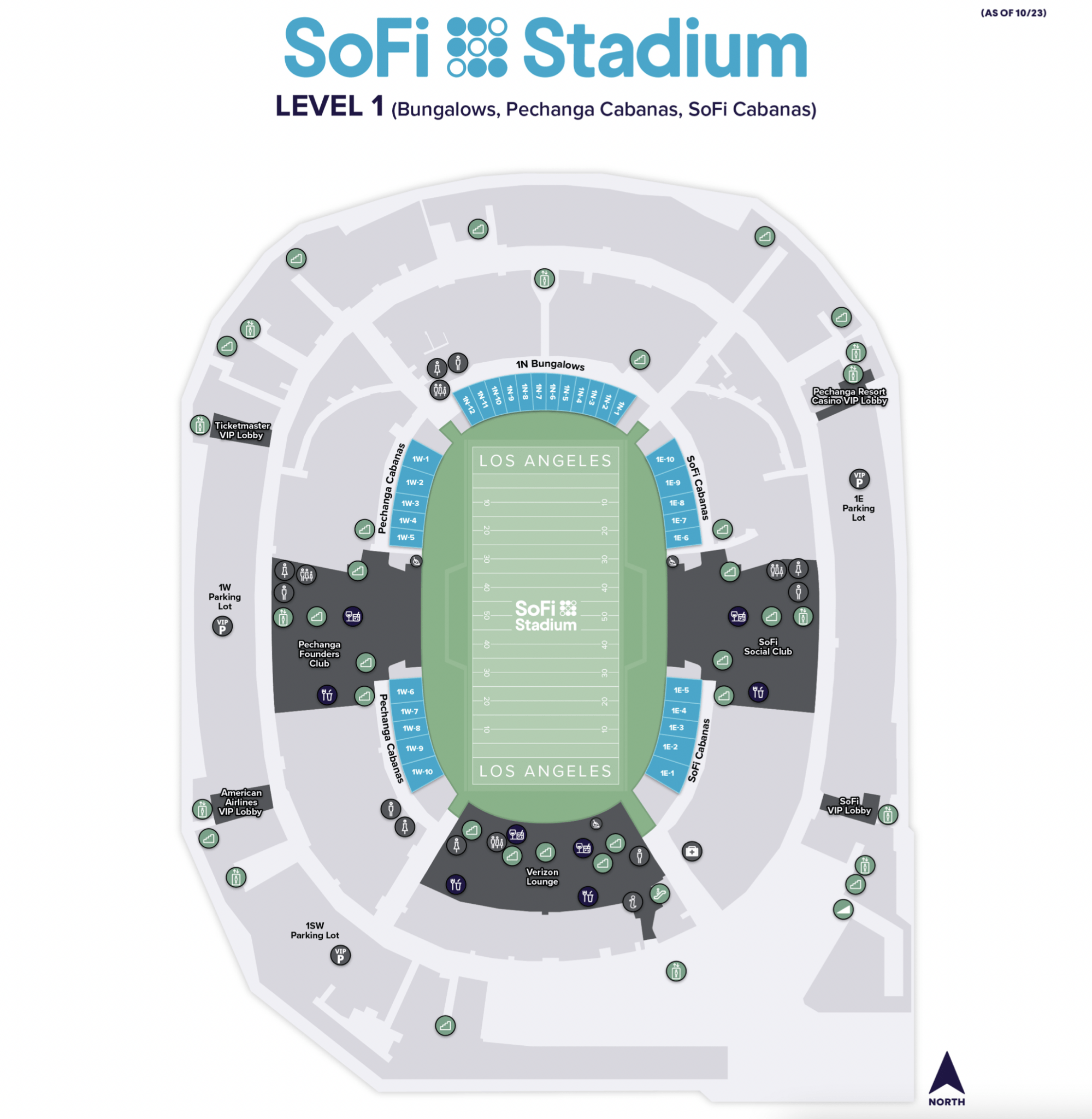 The Best Seats for Los Angeles Rams and Los Angeles Chargers at SoFi ...