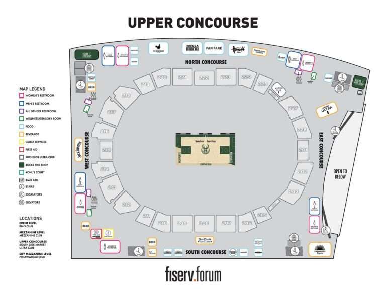 The Best Seats for Milwaukee Bucks at Fiserv Forum