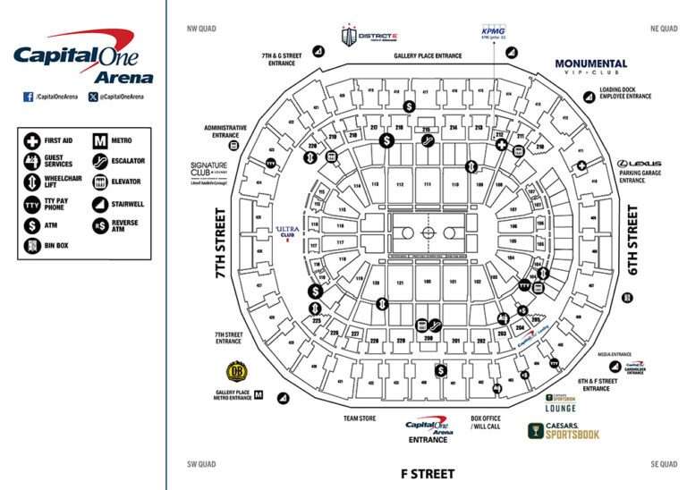 The Best Seats for Washington Wizards and Washington Capitals at ...