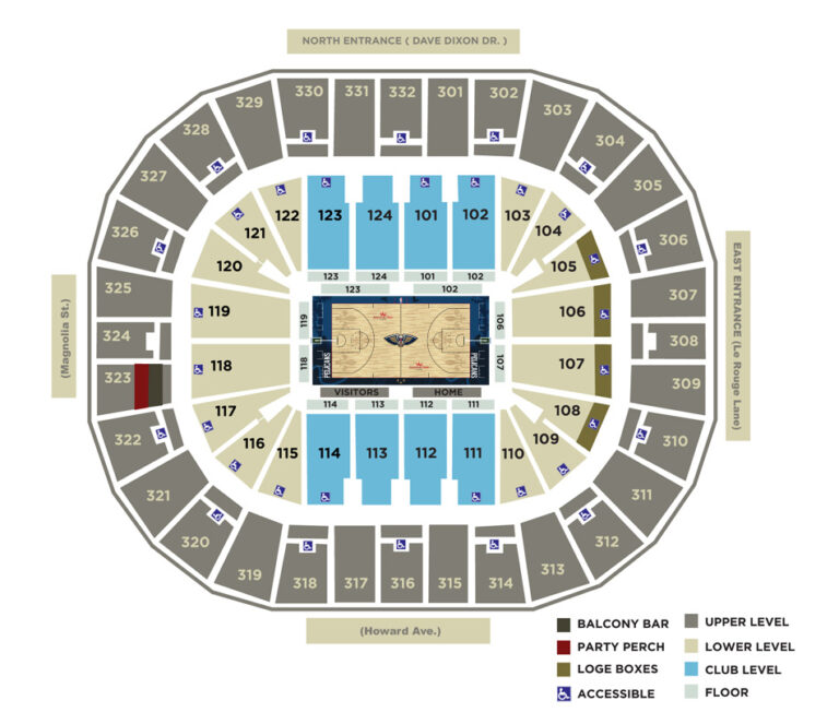 The Best Seats for New Orleans Pelicans at Smoothie King Center